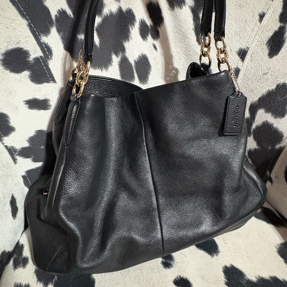 Bags | 62 Coach Black Leather Shoulder Bag | Poshmark